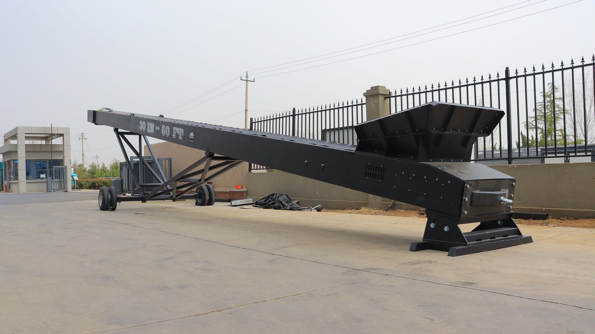 30 x 60 FT Heavy Duty Stacking Conveyor for Mining, Recycling, Aggrega ...
