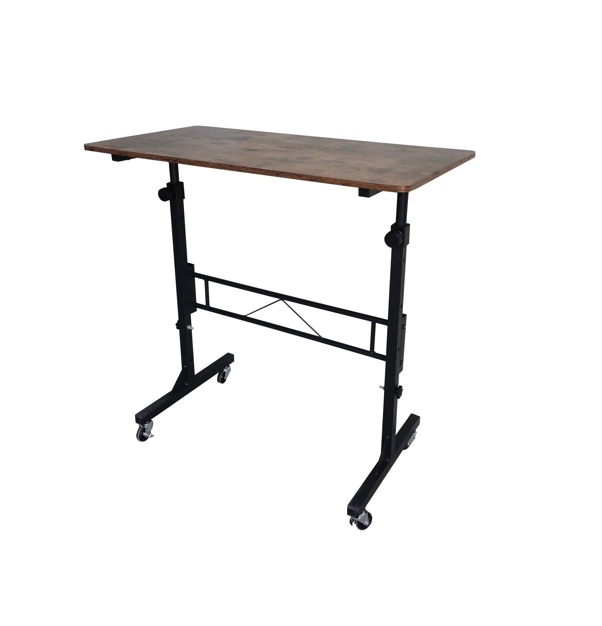Adjustable Height Mobile Standing Desk 27″–43.5″ with Wheels K2025 ...