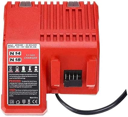 Lithium-Ion Multi-Voltage Battery Charger for Milwaukee M18 & M12 Tool ...