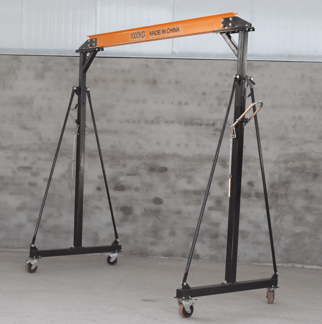 Adjustable Gantry Crane – 1 Ton & 2 Ton Telescoping Steel Frame with L ...