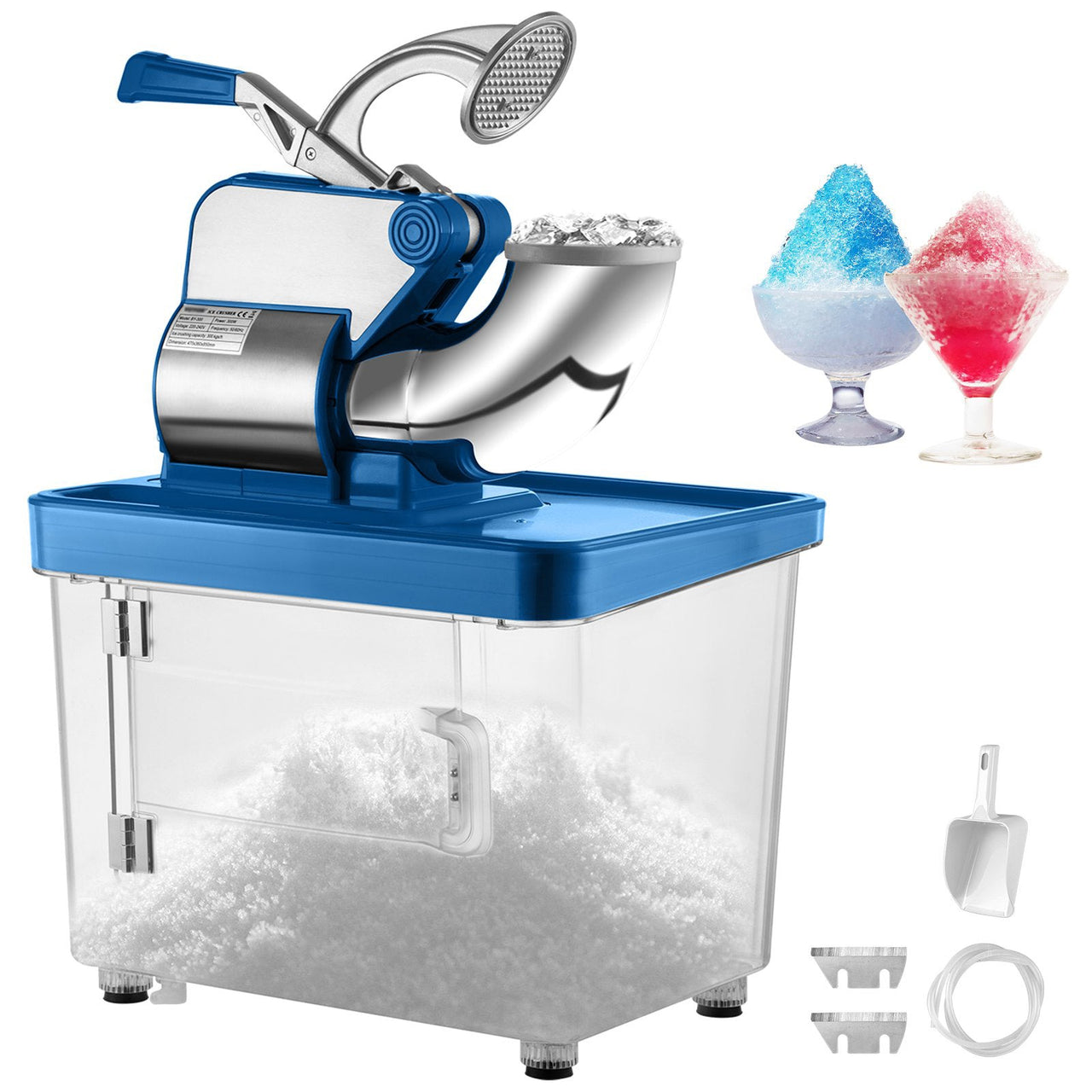 New 110V Commercial Ice Crusher & Shaved Ice Machine – Heavy-Duty Ice ...