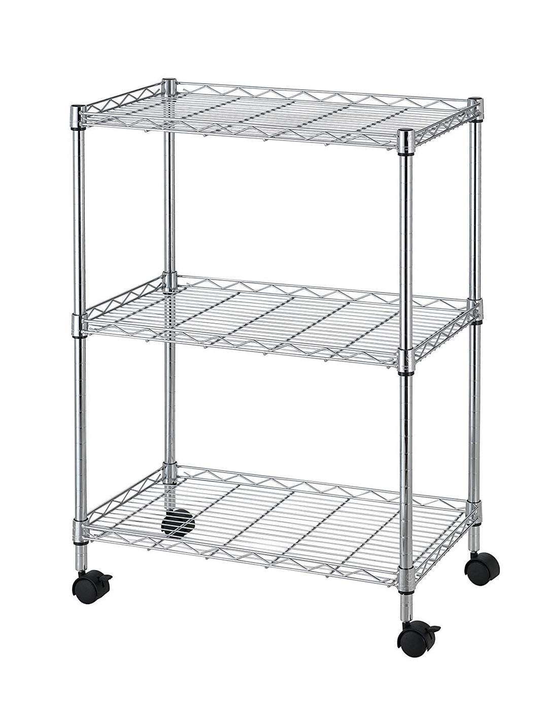 New 3-Tier Wire Shelving Rack with Casters – Rolling Storage Organizer ...