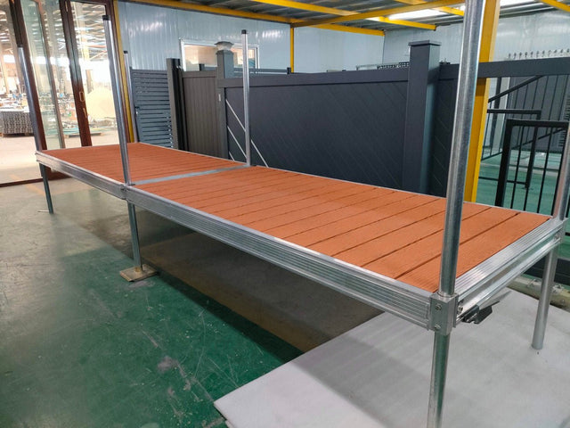 4x20 FT Aluminum Dock System – Complete Lake & River Package w/ Legs ...