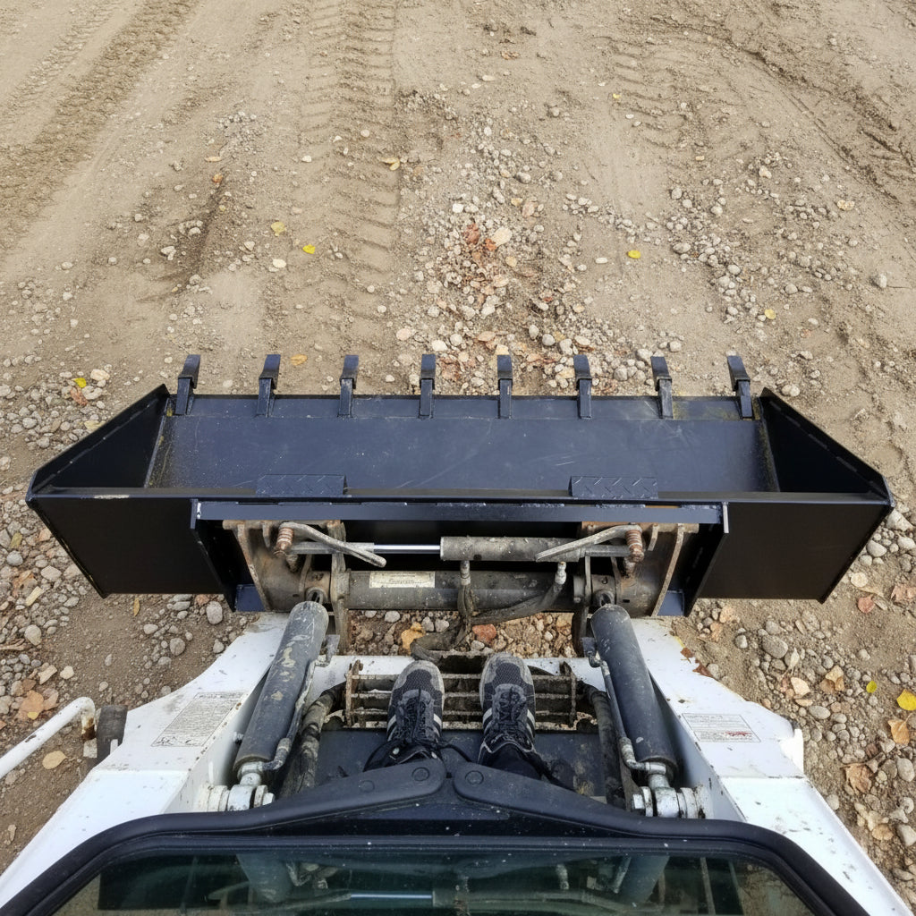 80" & 84" Skid Steer Buckets with Teeth – Heavy-Duty Digging & Materia ...