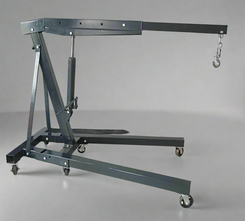 3 Ton Folding Engine Crane – Heavy-Duty Hydraulic Shop Hoist- 1122653 ...
