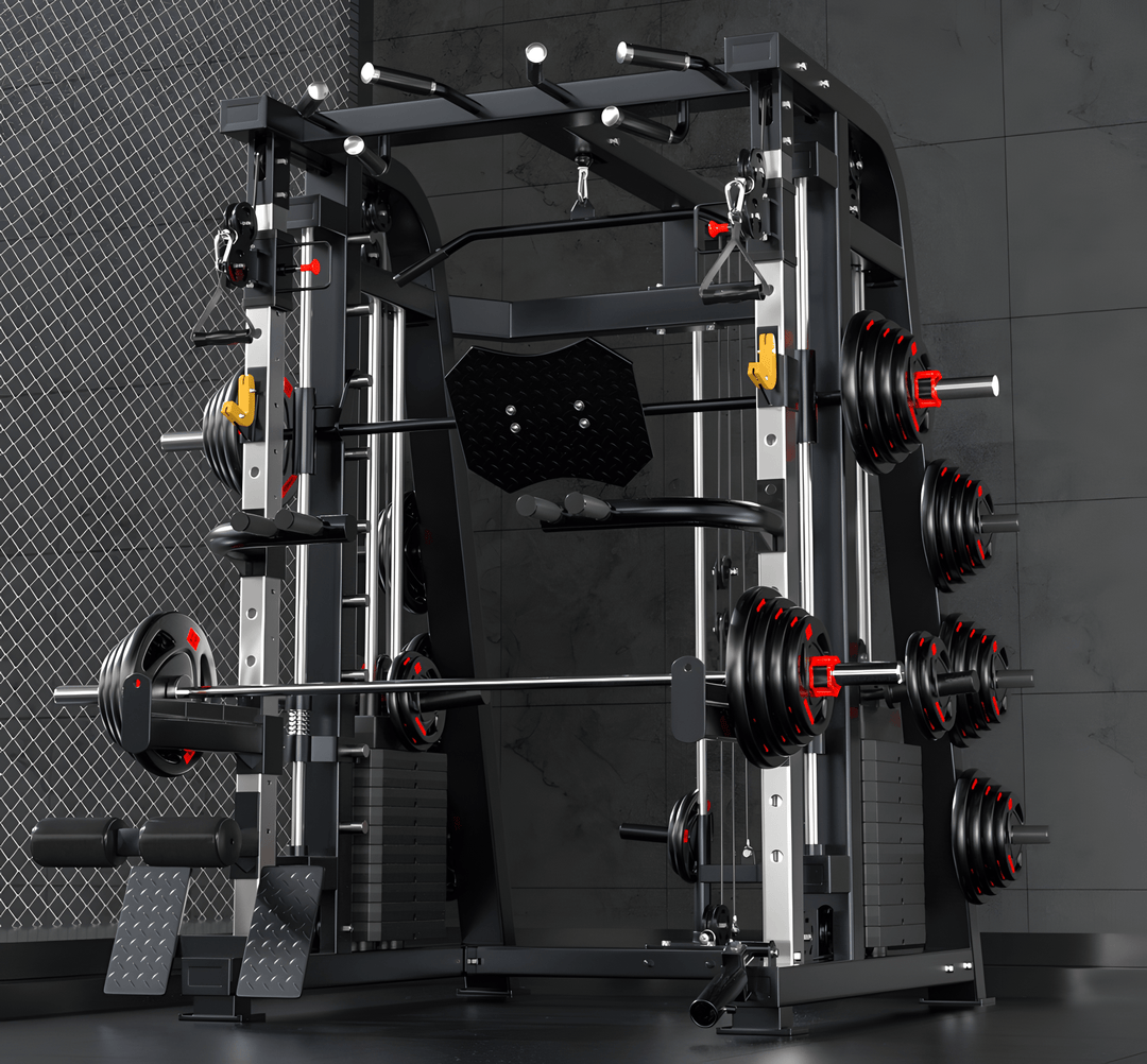 Heavy-Duty Smith Machine Home Gym | Full-Body Strength Training Station ...