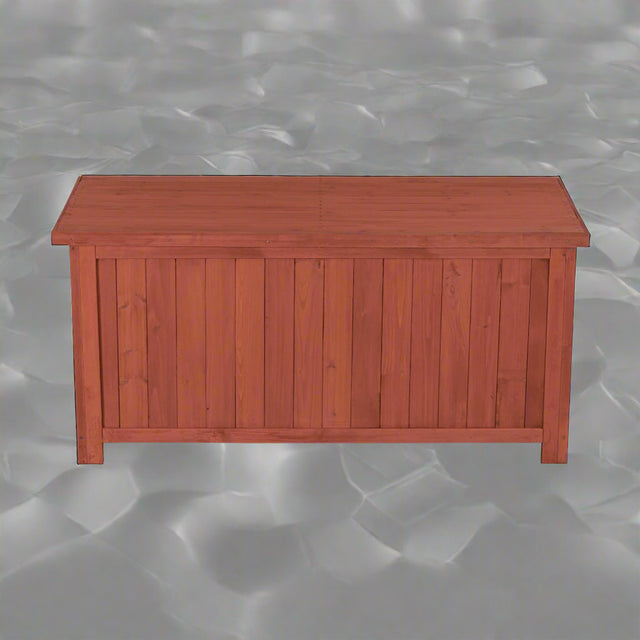 Wooden Outdoor Deck Storage Box – Weather-Resistant Patio Storage & Se ...
