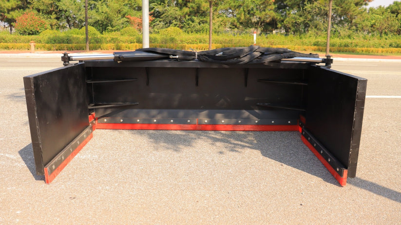 New Skid Steer Manure Pusher Attachment – 72 to 118 Working Width Heav ...