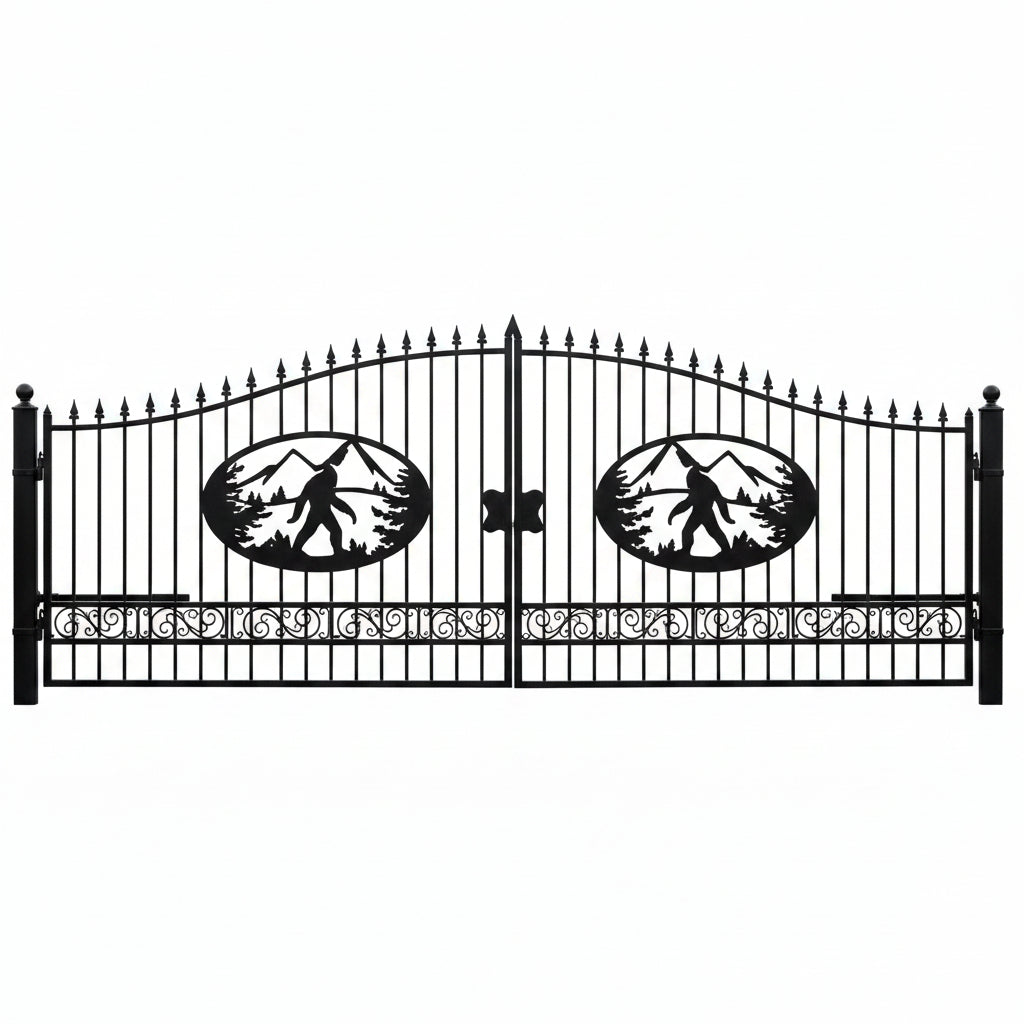 Wrought Iron Driveway Entry Gates – Durable & Decorative, Available in ...