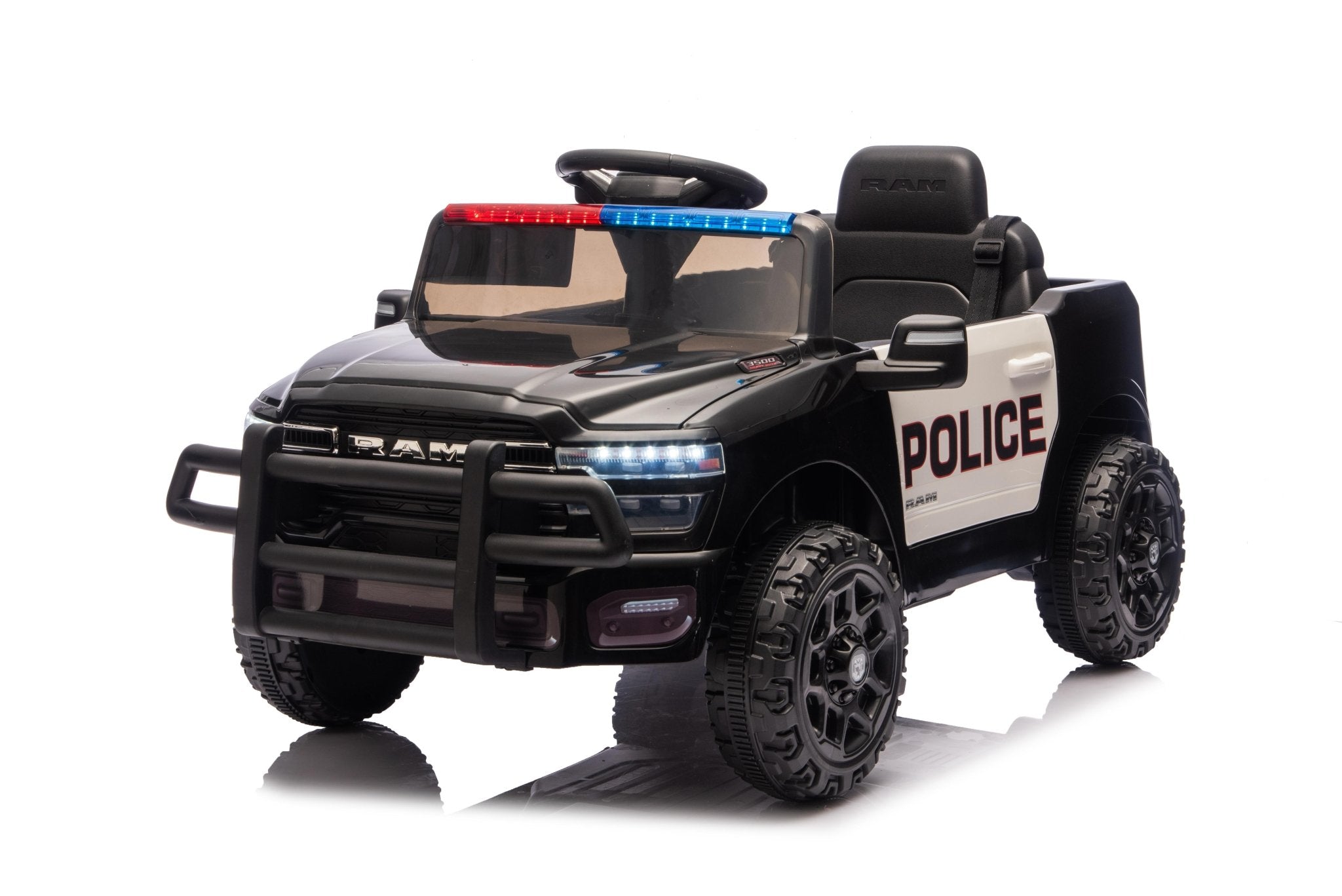 Police Cruiser Dodge RAM 3500 Licensed 24V Ride-On Truck – Remote Cont ...