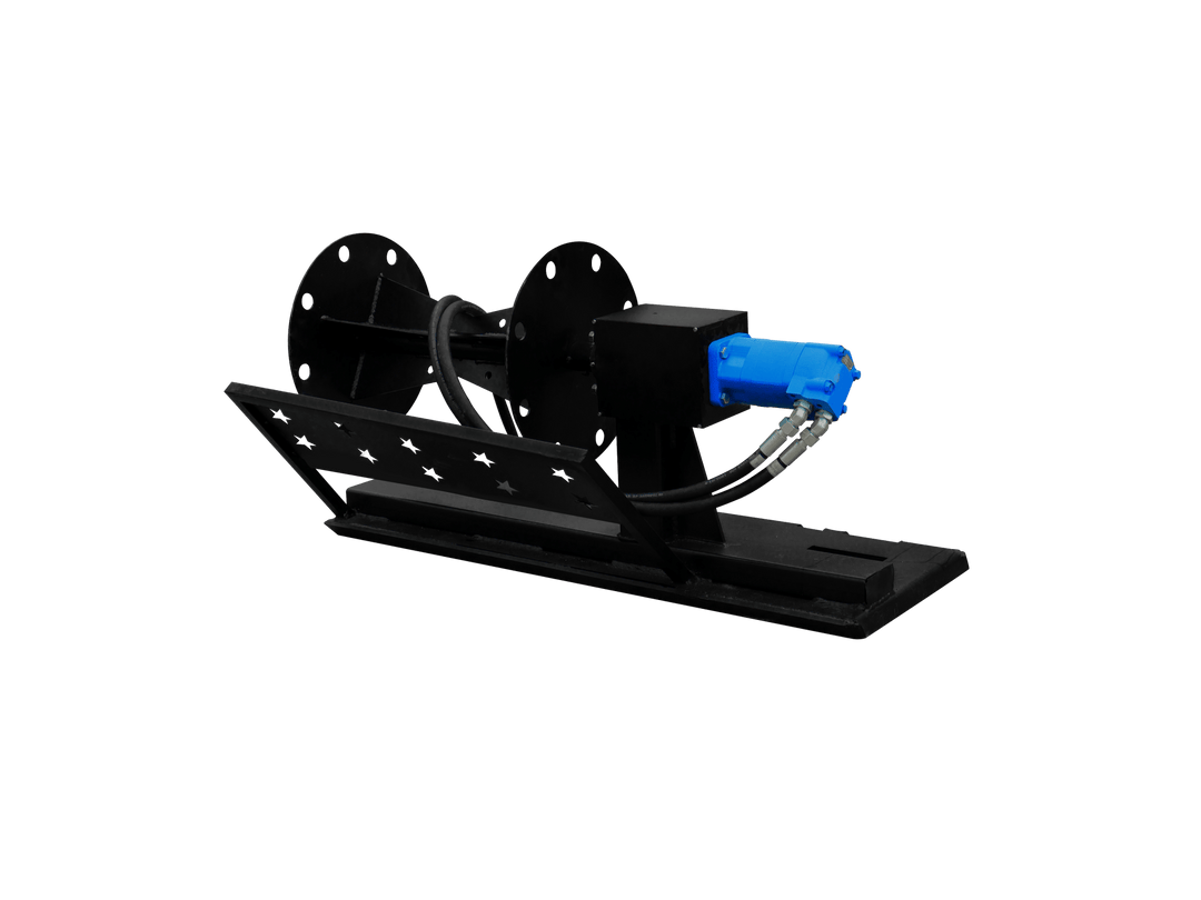 Skid Steer Hydraulic Barbed Wire & Wire Roller Attachment Heavy-Duty S ...