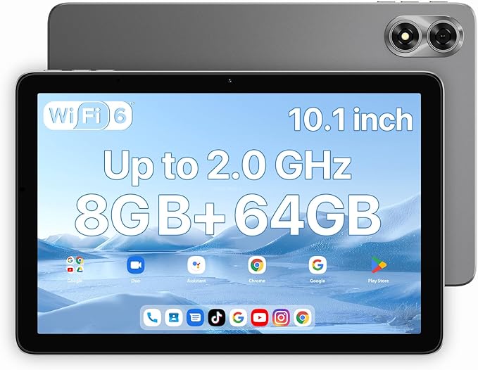 UMIDIGI G1 Tab 2025 10.1 Inch Tablet 8GB RAM 64GB Storage WiFi 6 6000m ...
