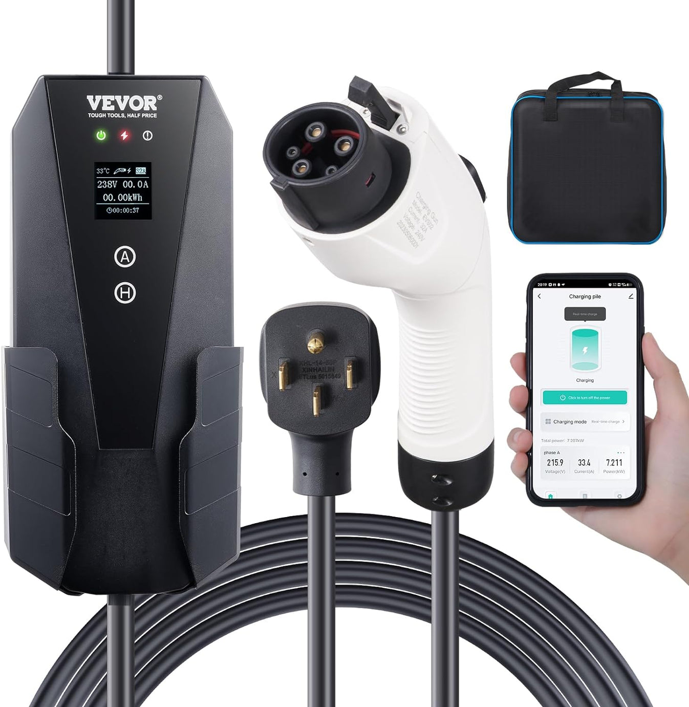VEVOR 32A Level 2 Portable EV Charger - OPEN BOX – Uncle Wiener's Wholesale