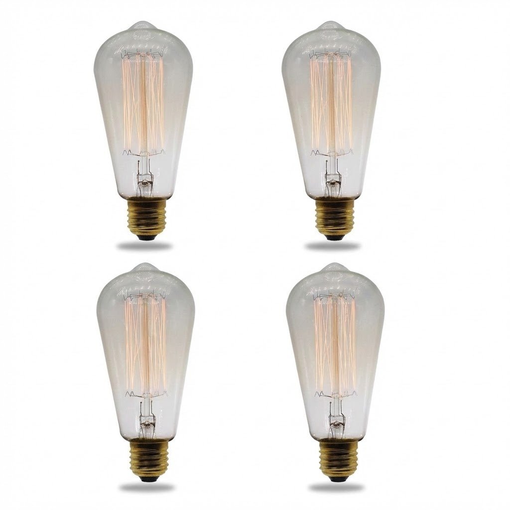 Vintage Edison LED Bulbs 60W Equivalent Warm White 4 Pack 1052020 ...
